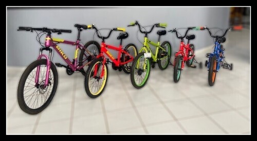 5 X ASSORTED BRAND NEW BICYCLES (16 BIKO BLUE/ORANGE, 16 BIKO NEON ...